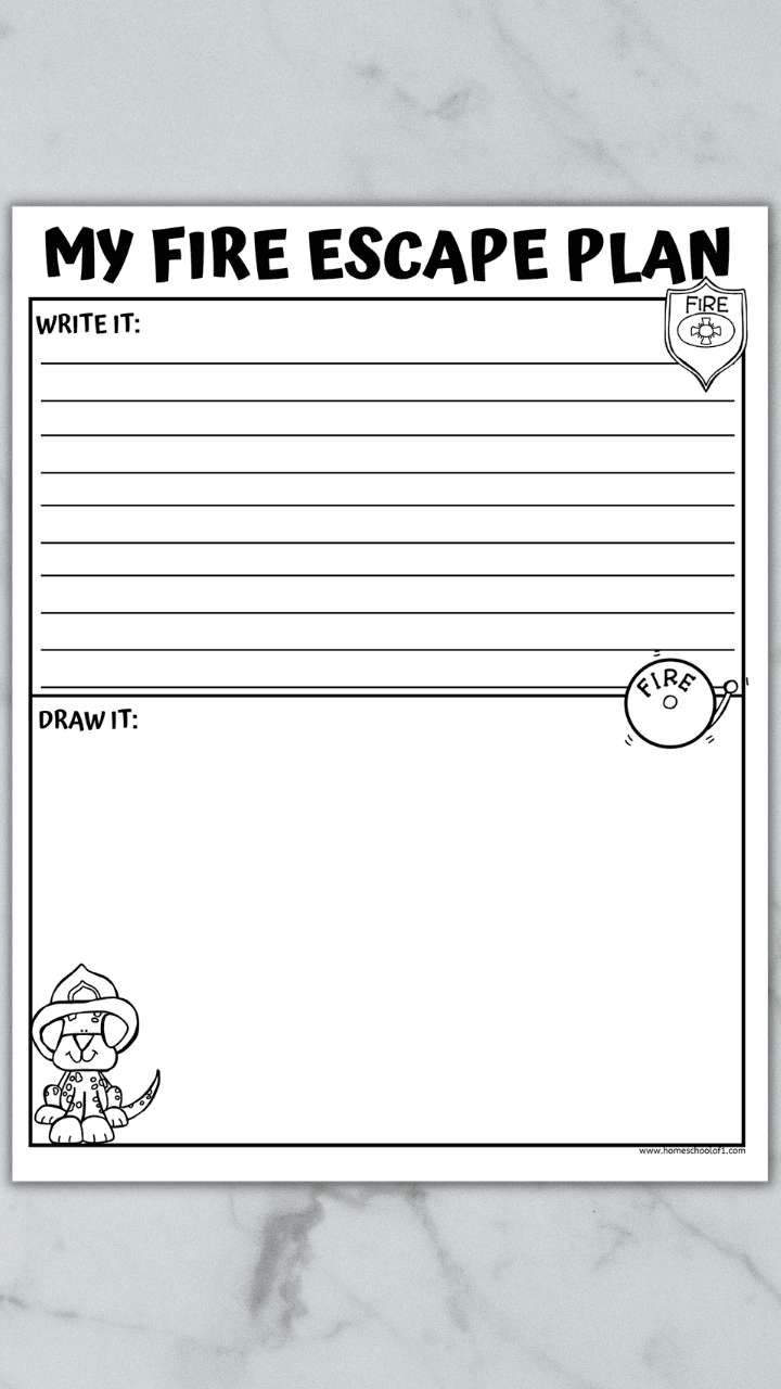 Fire Safety Printables Story - Homeschool of 1