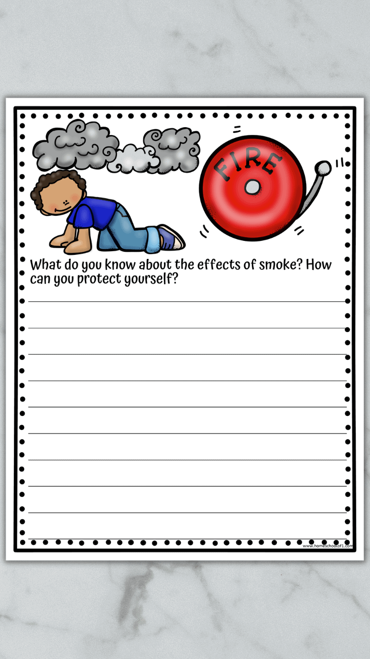 Fire Safety Printables Story - Homeschool of 1