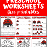 Free Ladybug Worksheets for Preschool Kids