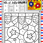 9 Free 4th of July Color By Number Printables