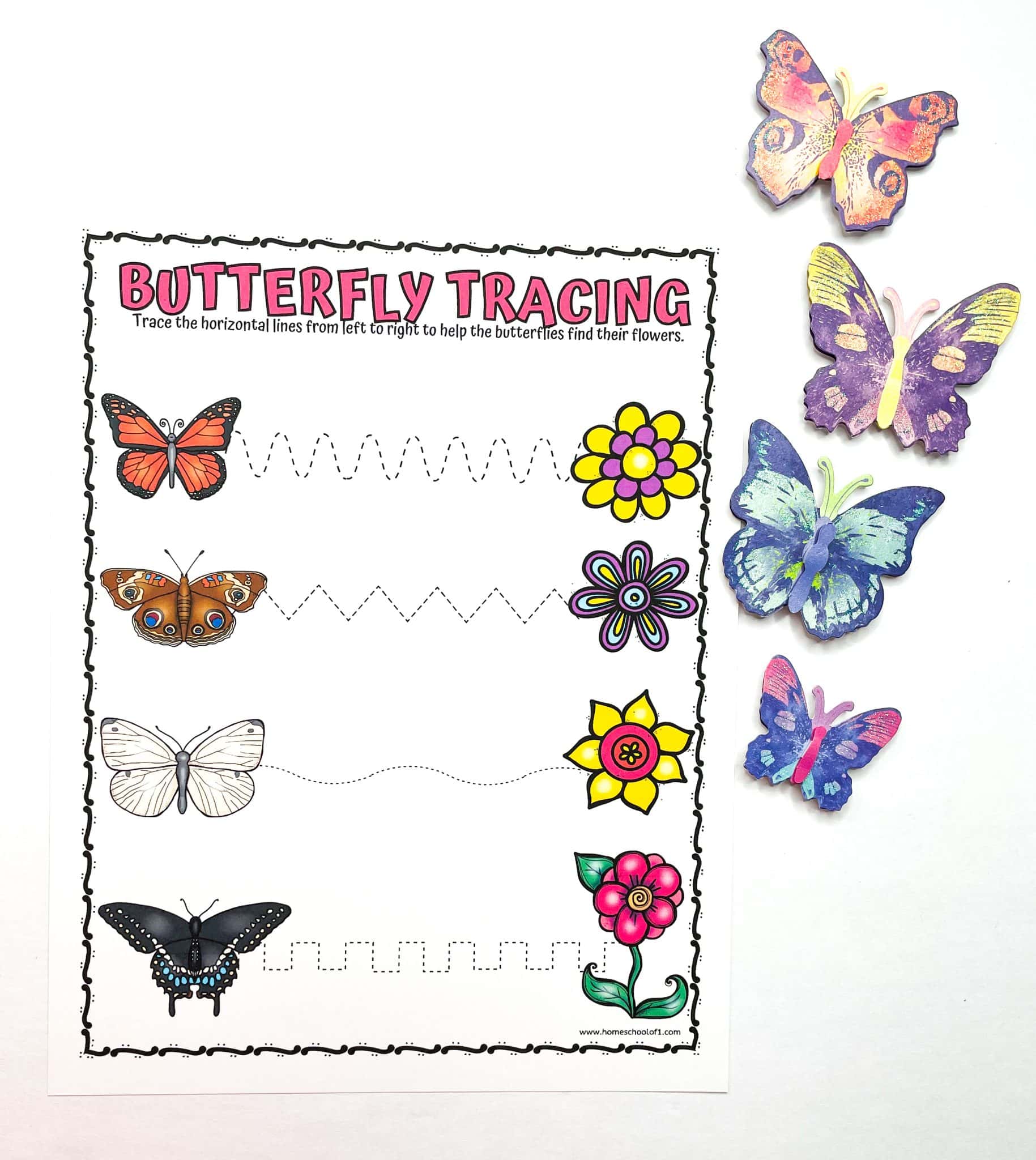 Preschool Butterfly Worksheets (Free Printables)