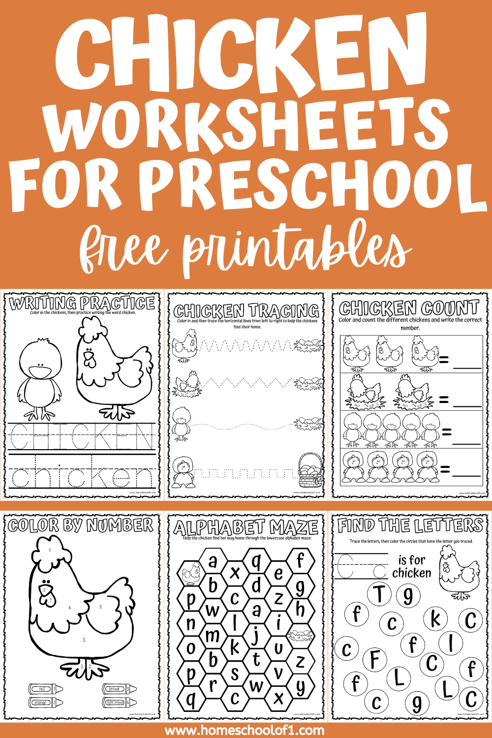 Chicken Worksheets For Preschoolers free Printables 