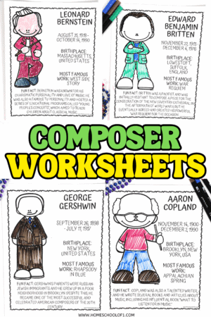 Free Famous Composer Worksheets