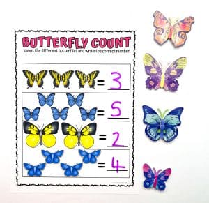 Preschool Butterfly Worksheets (Free Printables)