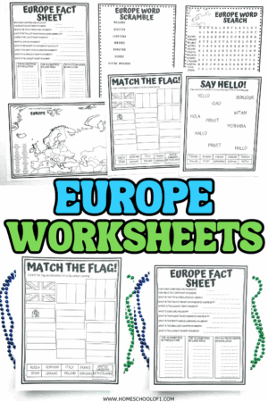 Free Europe Worksheets for Kids to Explore Geography
