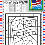 9 Free 4th of July Color By Number Printables