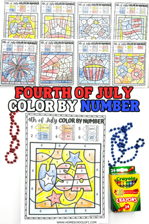 Free 4th of July Color By Number Printables