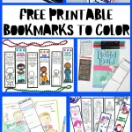 Free Printable Bookmarks to Color for Every Holiday & Season
