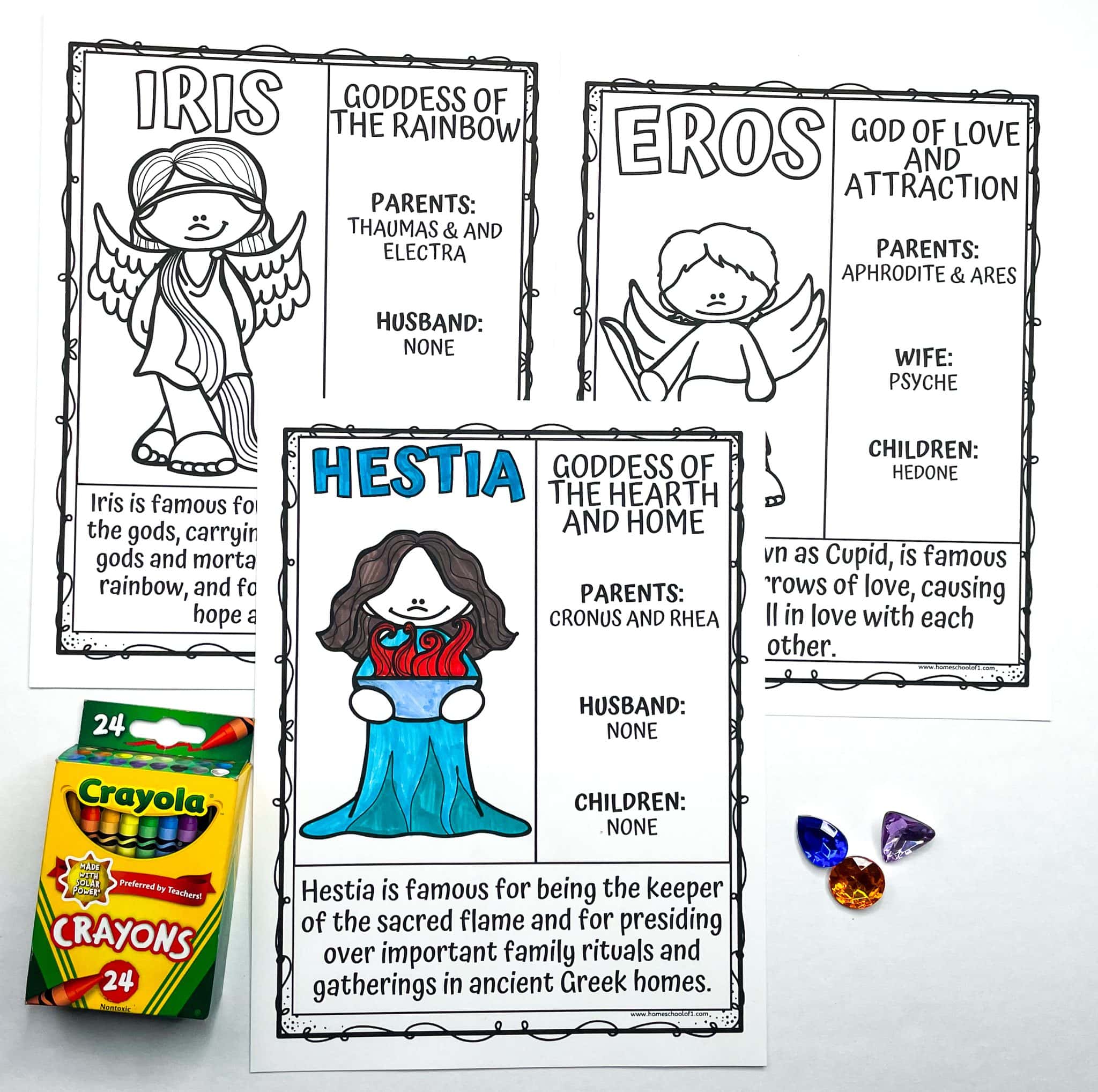 Greek Mythology Worksheets (13 Coloring Pages)