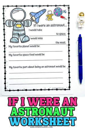 Free If I Were An Astronaut Writing Prompt