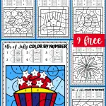 9 Free 4th of July Color By Number Printables