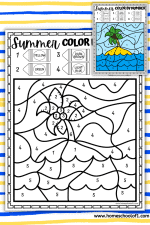 9 Free Summer Color by Number Printables - Homeschool of 1