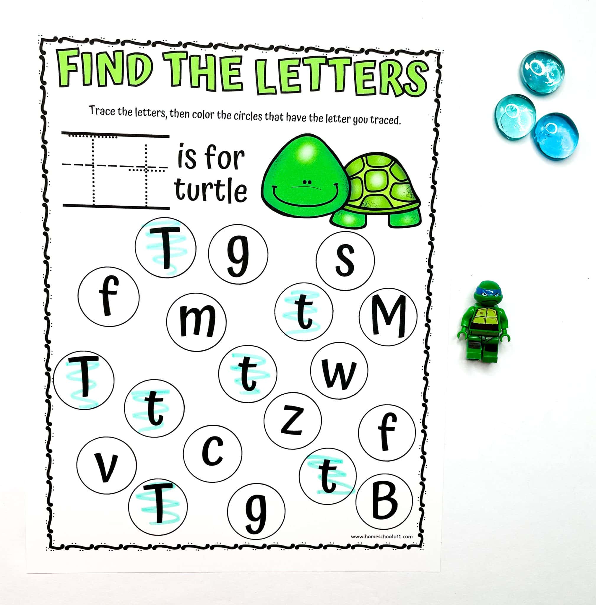 Free Turtle Worksheets for Preschoolers