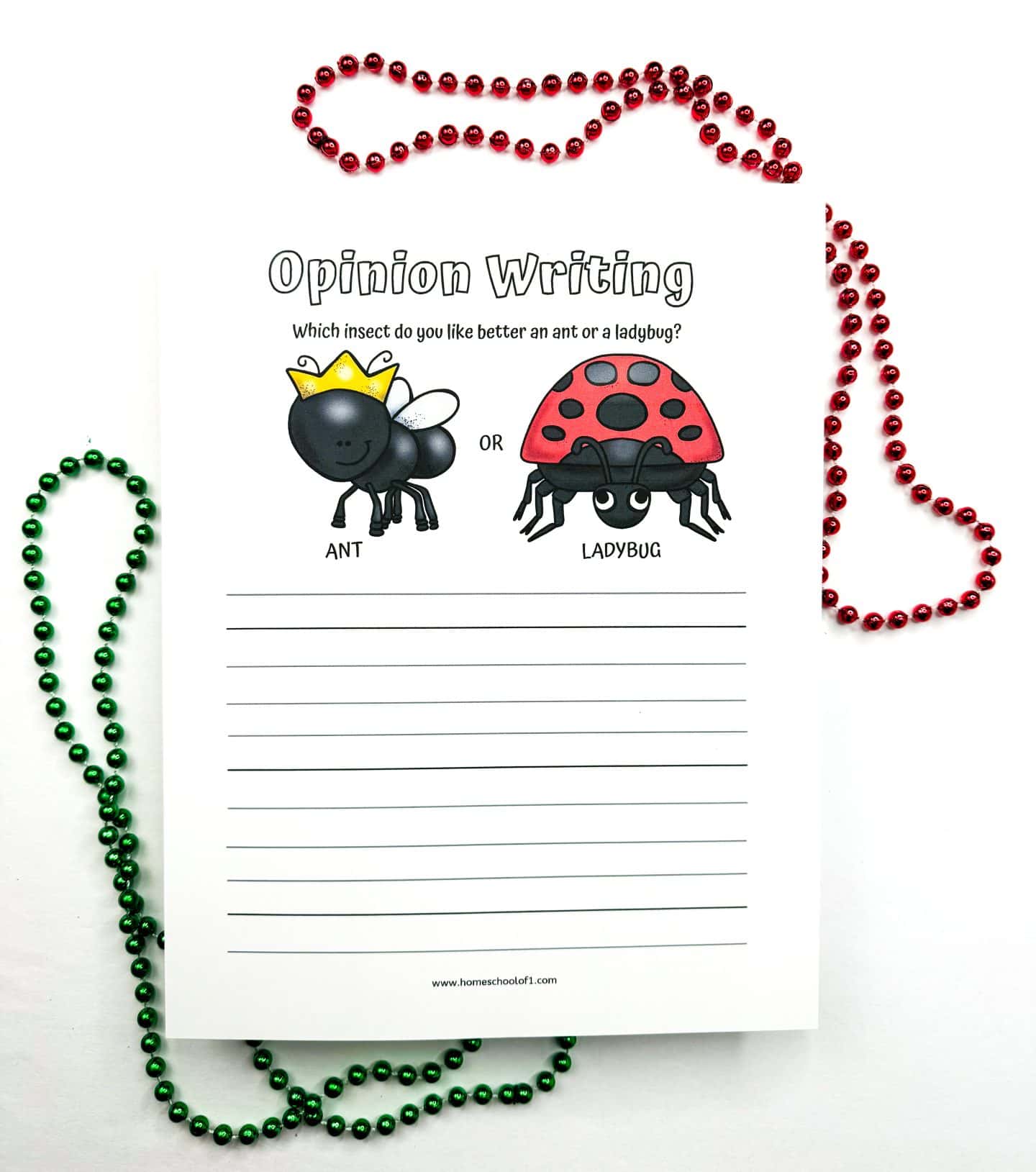 Free Ladybug Life Cycle Worksheet for Kids