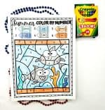 Free Summer Color by Number Printables