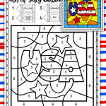 9 Free 4th of July Color By Number Printables