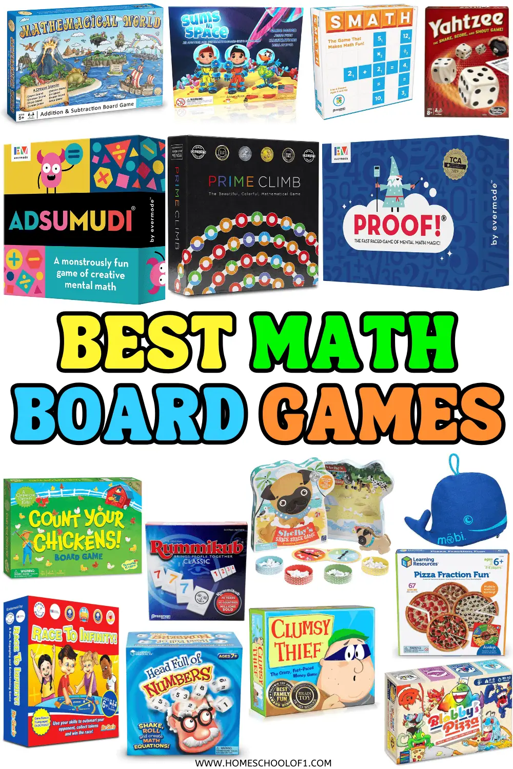 21 Best Math Board Games for Kids of All Ages