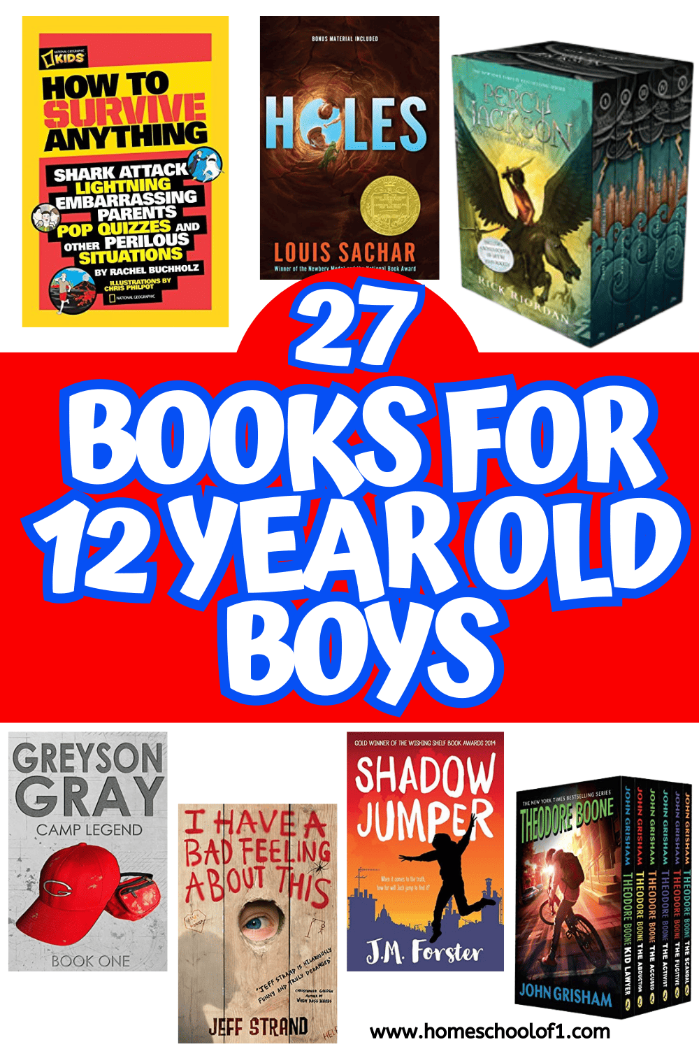27 Best Books for 12 Year Old Boys to Read Now