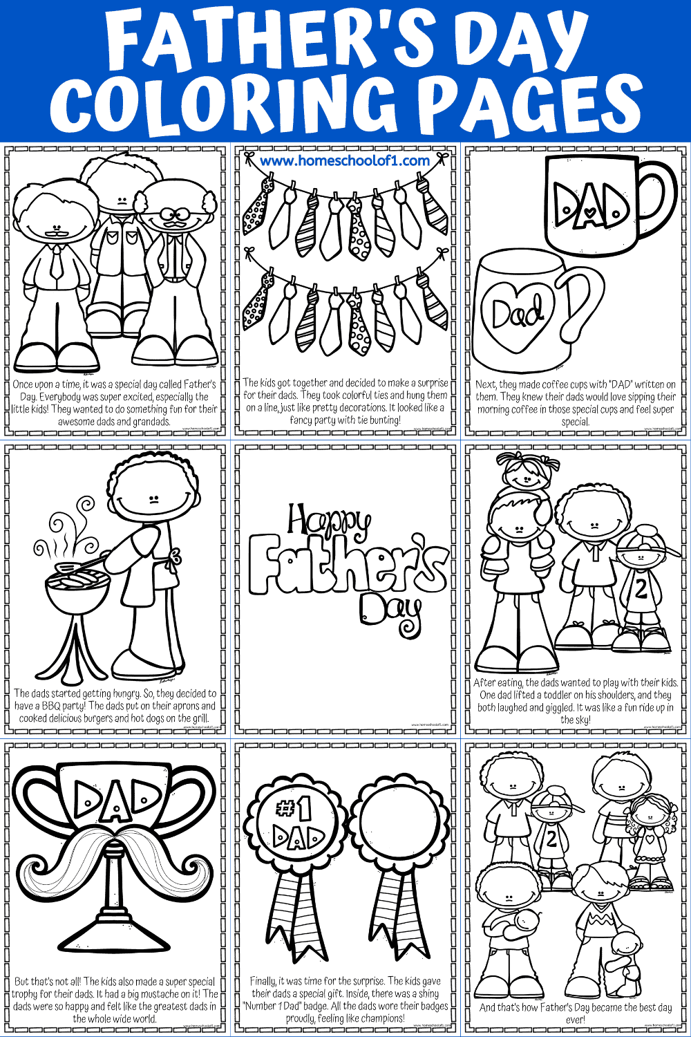 Free Printable Father's Day Coloring Pages