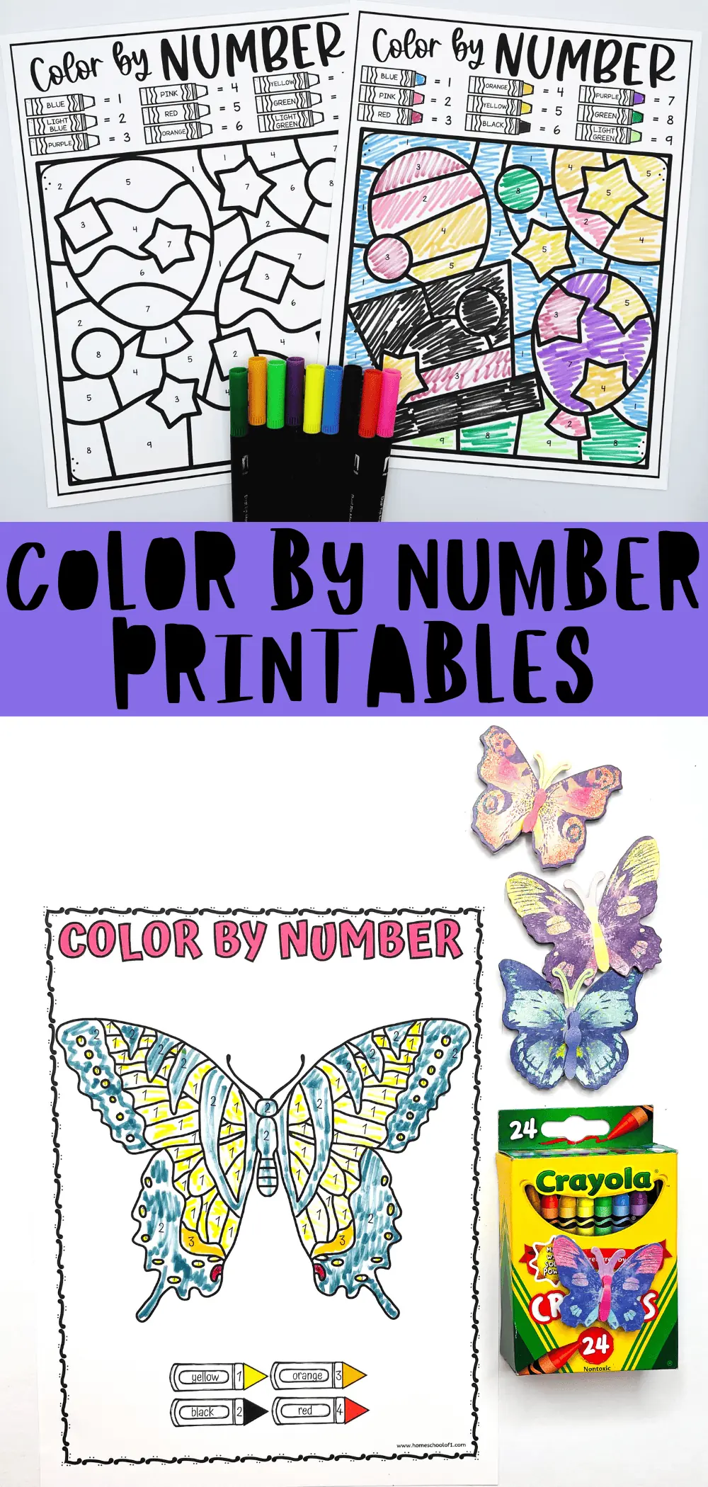 Free Color By Number Worksheets