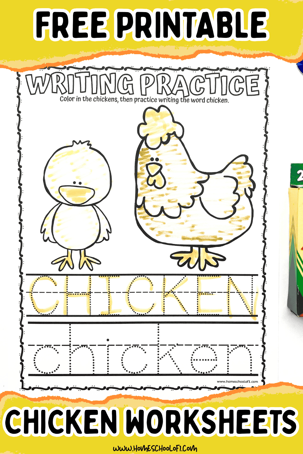Free Chicken Worksheets for Preschoolers