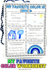 My Favorite Color Worksheet (Free Printable for Kids)