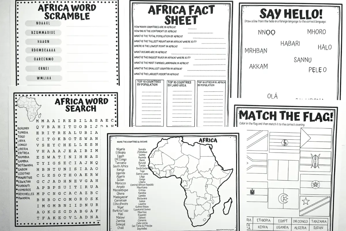 Geography Worksheets For Middle School Students United States