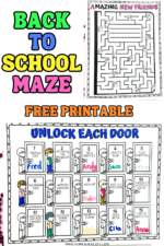 Free Back to School Maze Printable | Let's Make Friends!