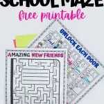 Free Back to School Maze Printable | Let's Make Friends!