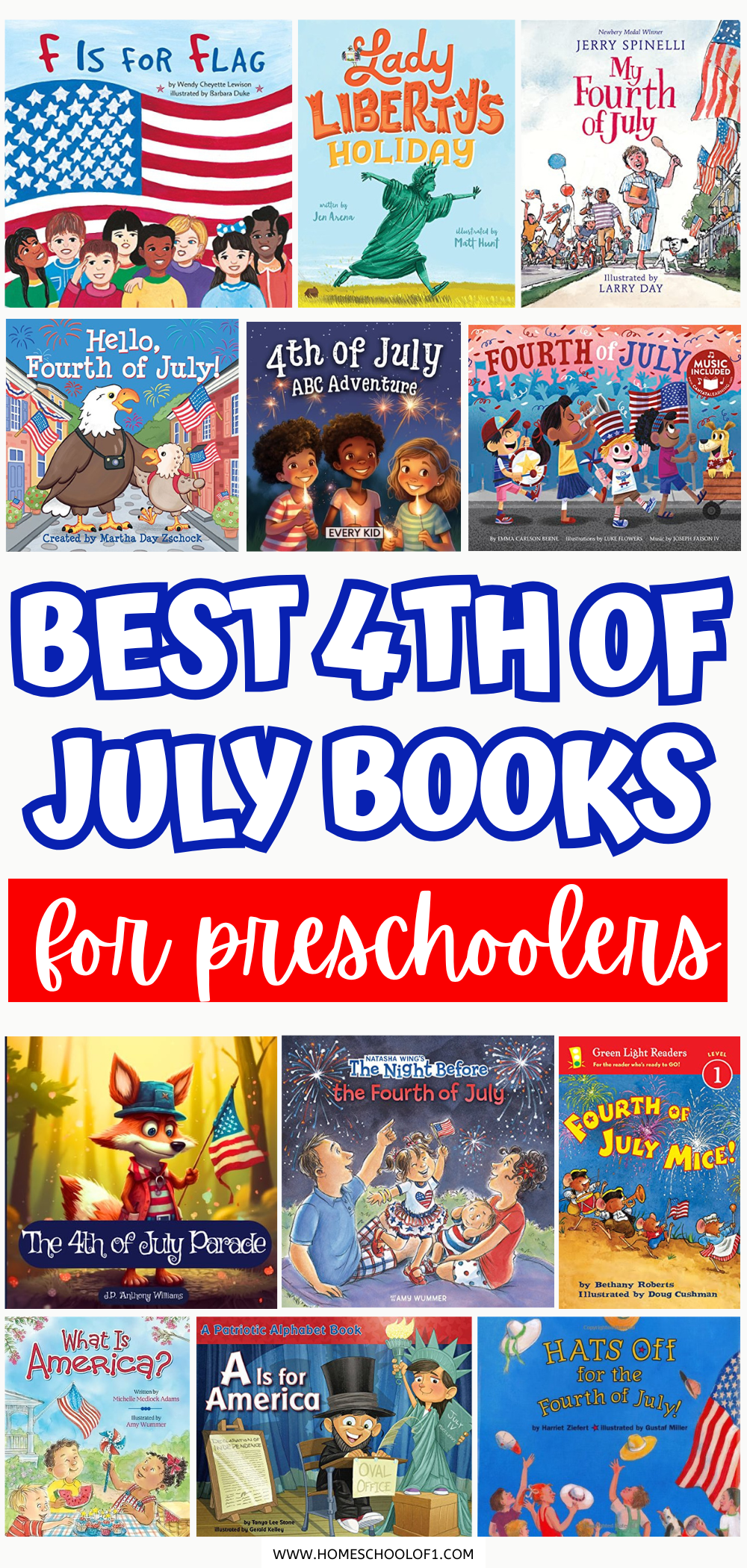 21 Best 4th of July Books for Preschoolers
