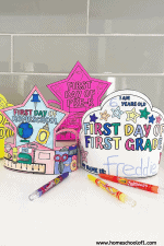 Free First Day of School Crown Printable