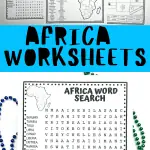 7 Free Africa Worksheets for Middle School (Geography Printables)
