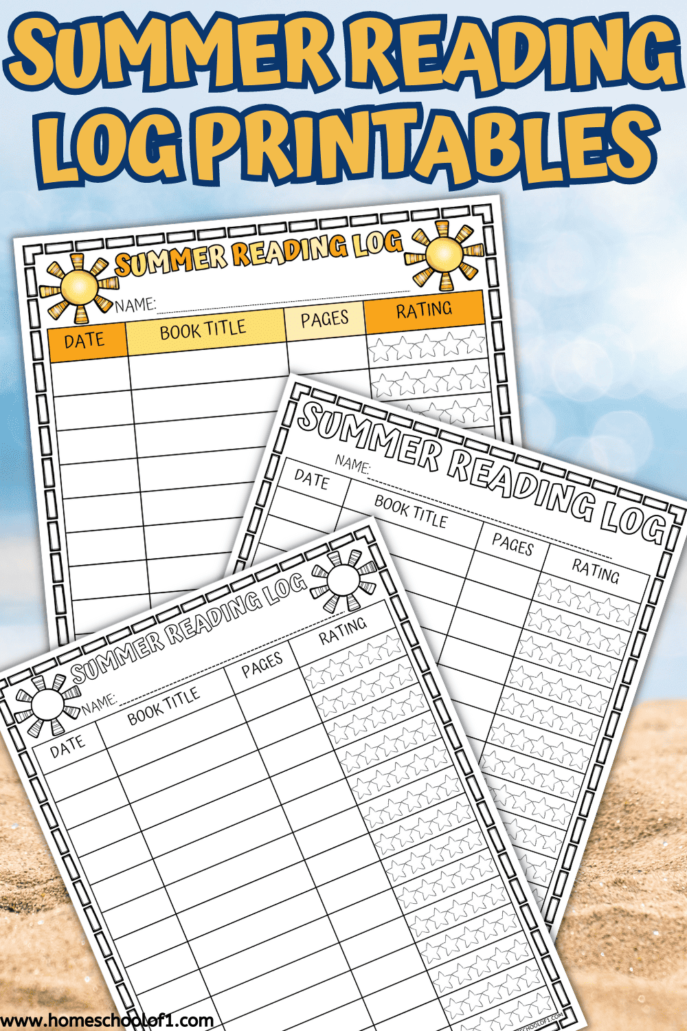 Free Summer Reading Log Printable For Kids