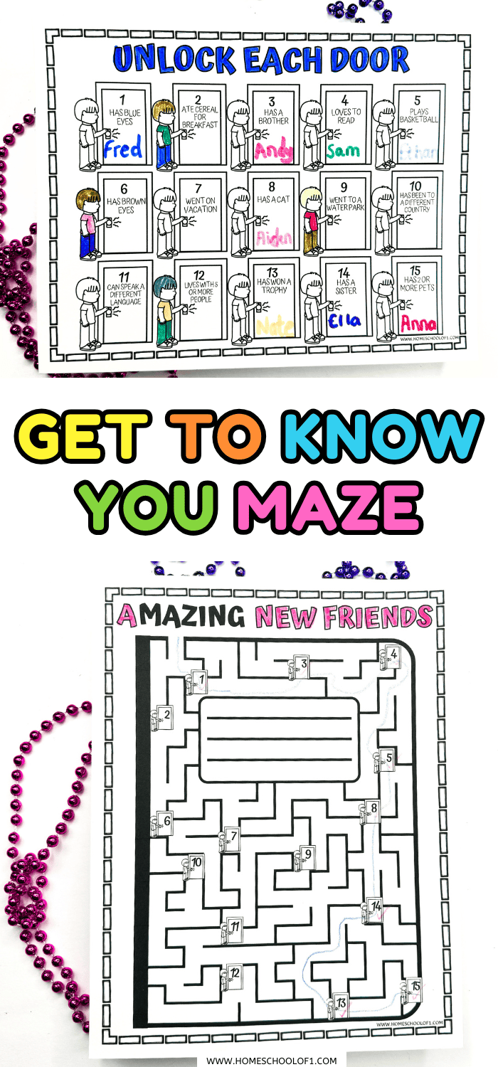 Free Back to School Maze Printable | Let's Make Friends!