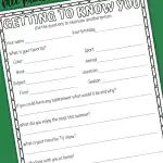 Free Getting To Know You Worksheet For Kids