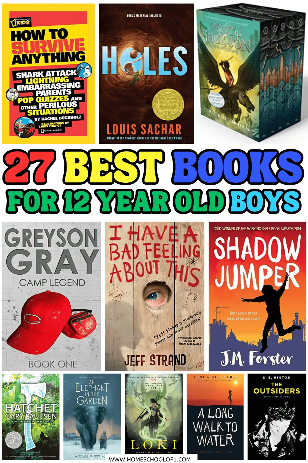 27 Best Books for 12 Year Old Boys to Read Now