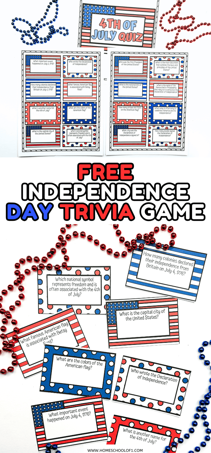 Free 4th of July Trivia Printable for Kids (With Answers)