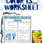 My Favorite Color Worksheet (Free Printable)