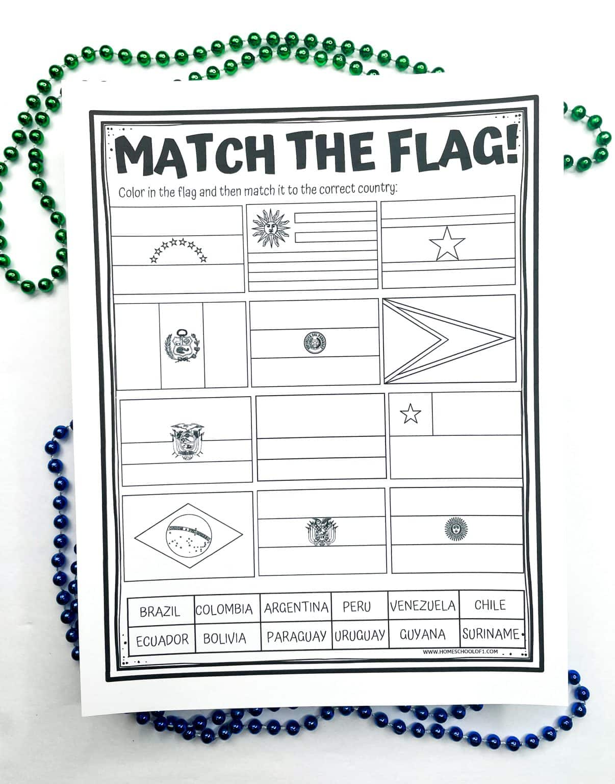 Free South America Worksheets for Kids (Maps, Flags, Facts & More)