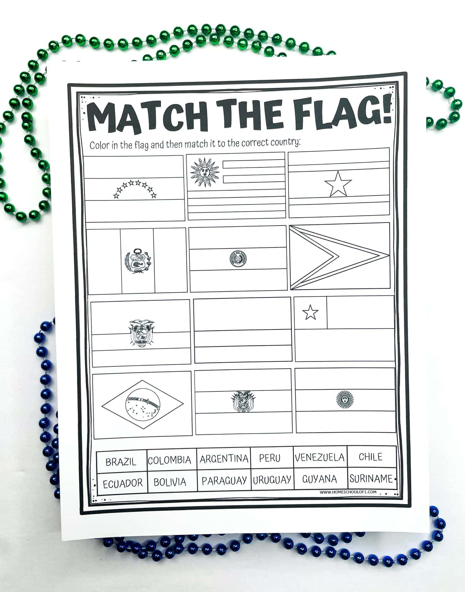 Free South America Worksheets for Kids (Maps, Flags, Facts & More)