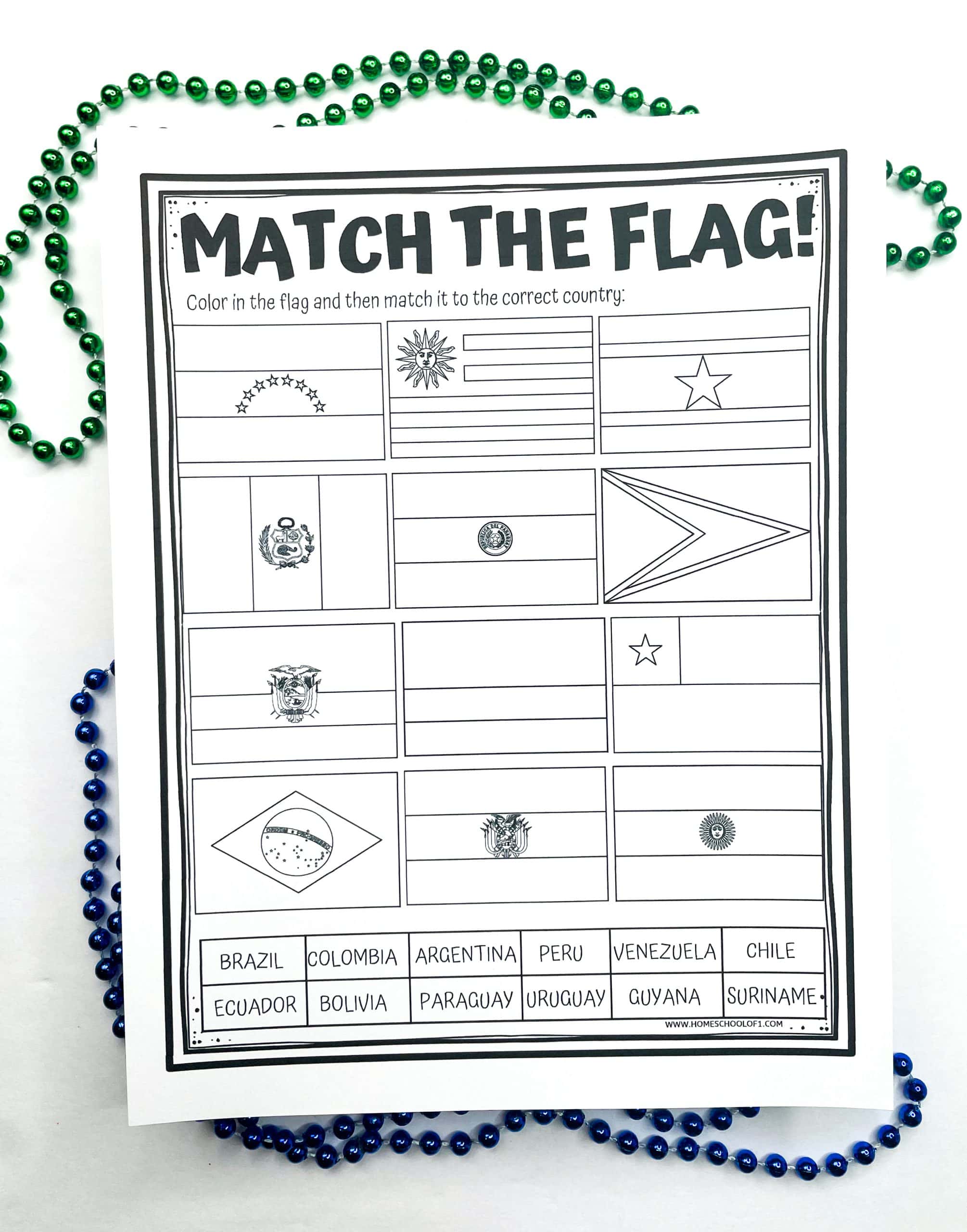 Free South America Worksheets for Kids (Maps, Flags, Facts & More)