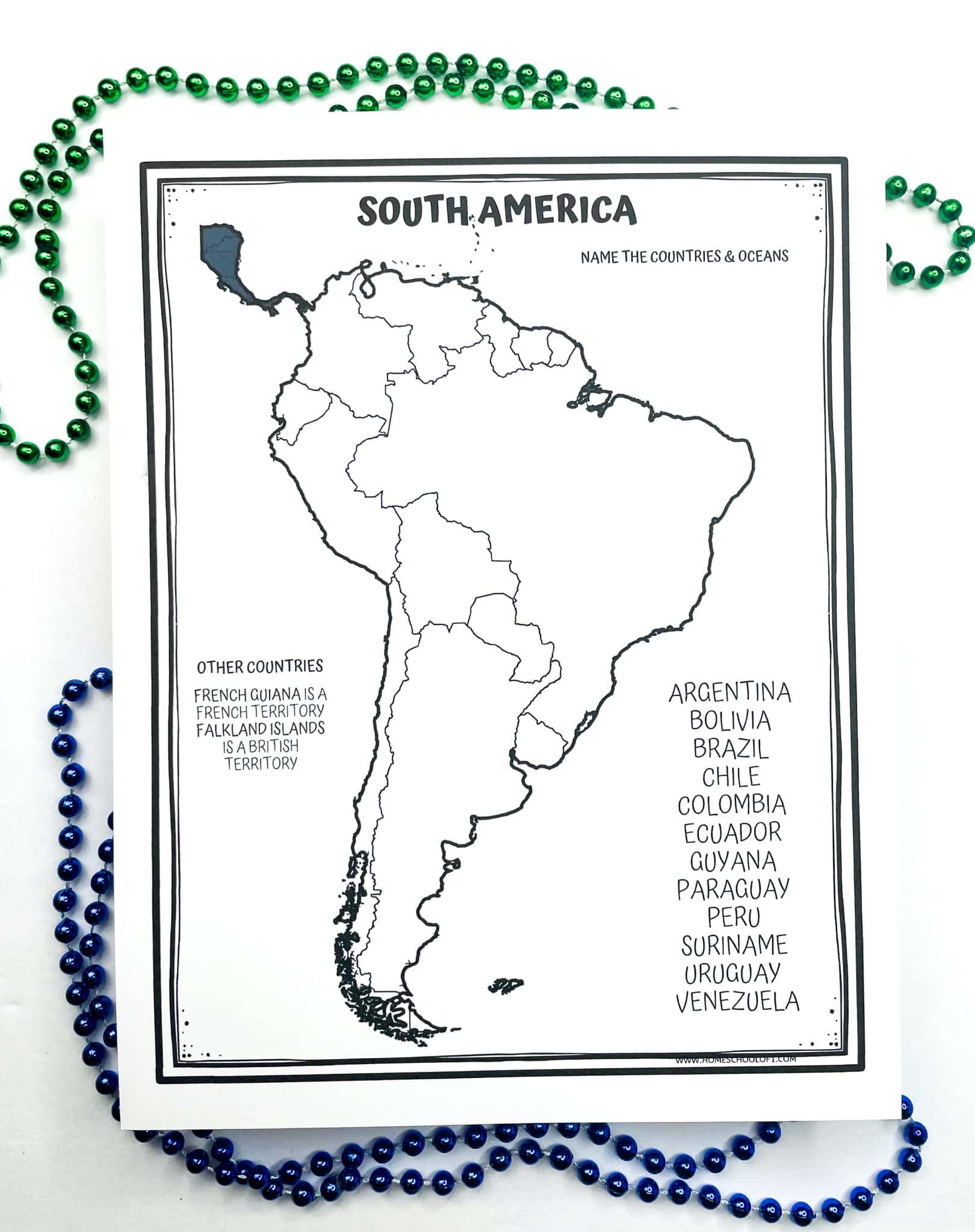 Free South America Worksheets for Kids (Maps, Flags, Facts & More)
