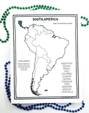 Free South America Worksheets for Kids (Maps, Flags, Facts & More)