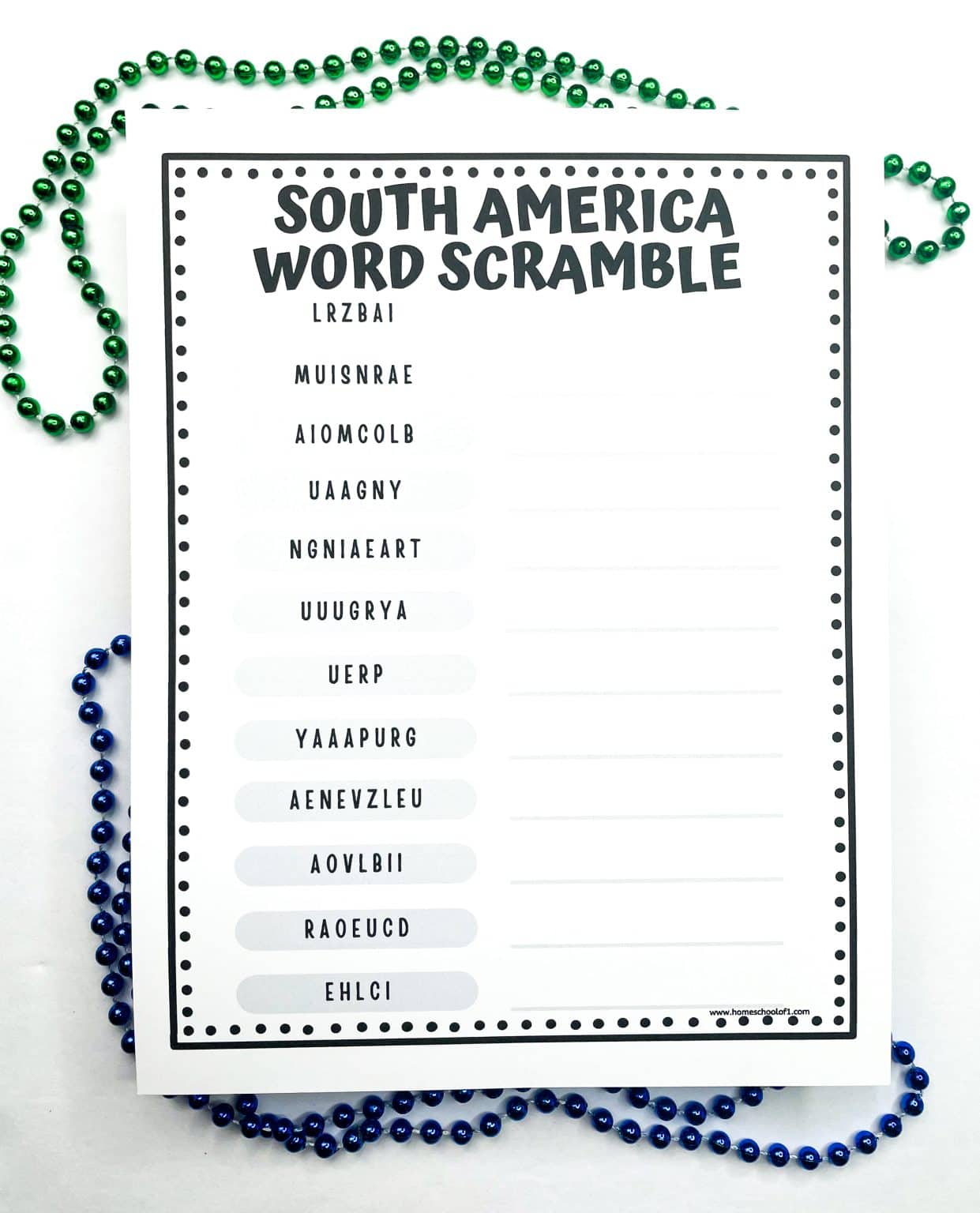 Free South America Worksheets for Kids (Maps, Flags, Facts & More)