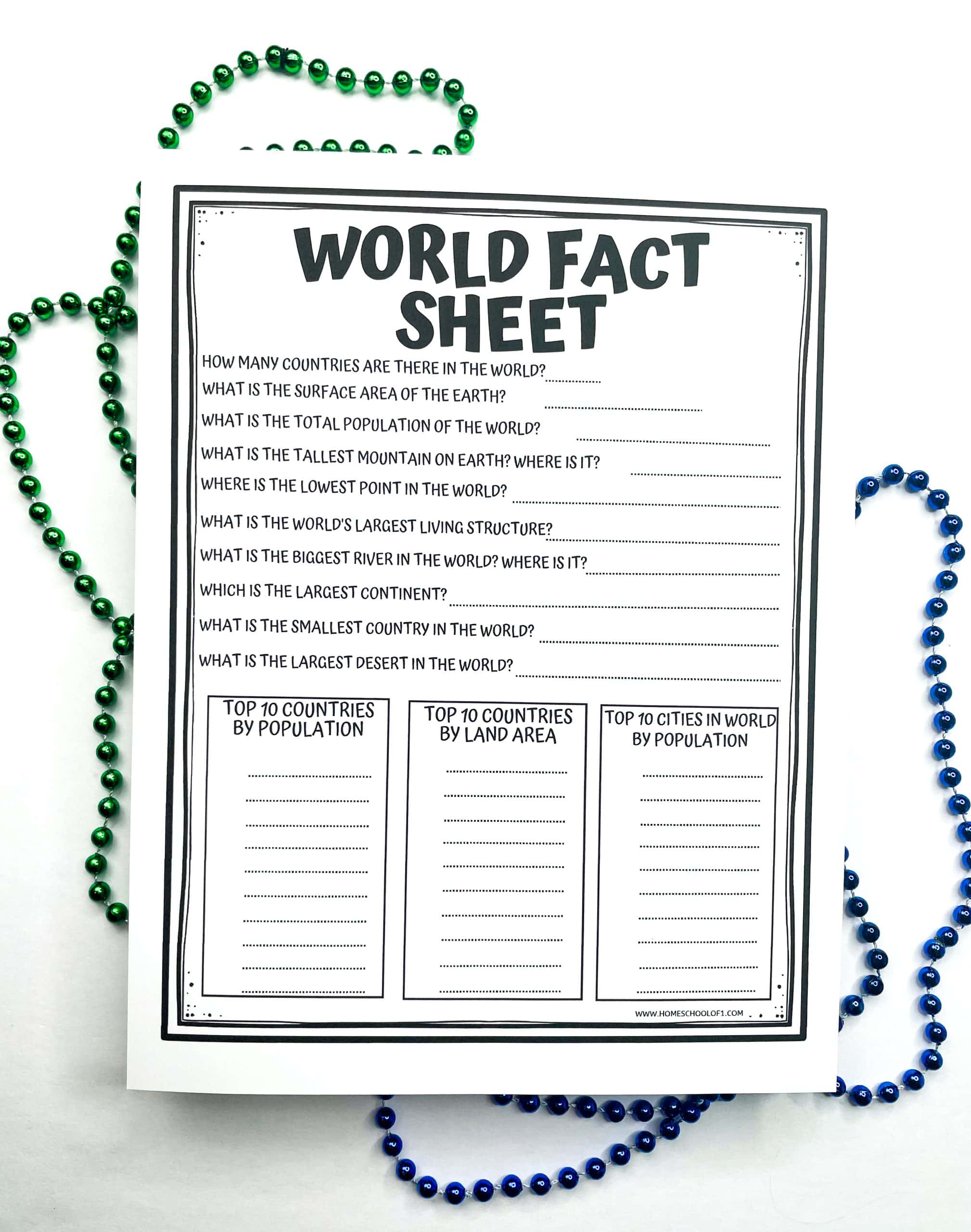 Free Continents Worksheet for Kids | Fun Geography Printables