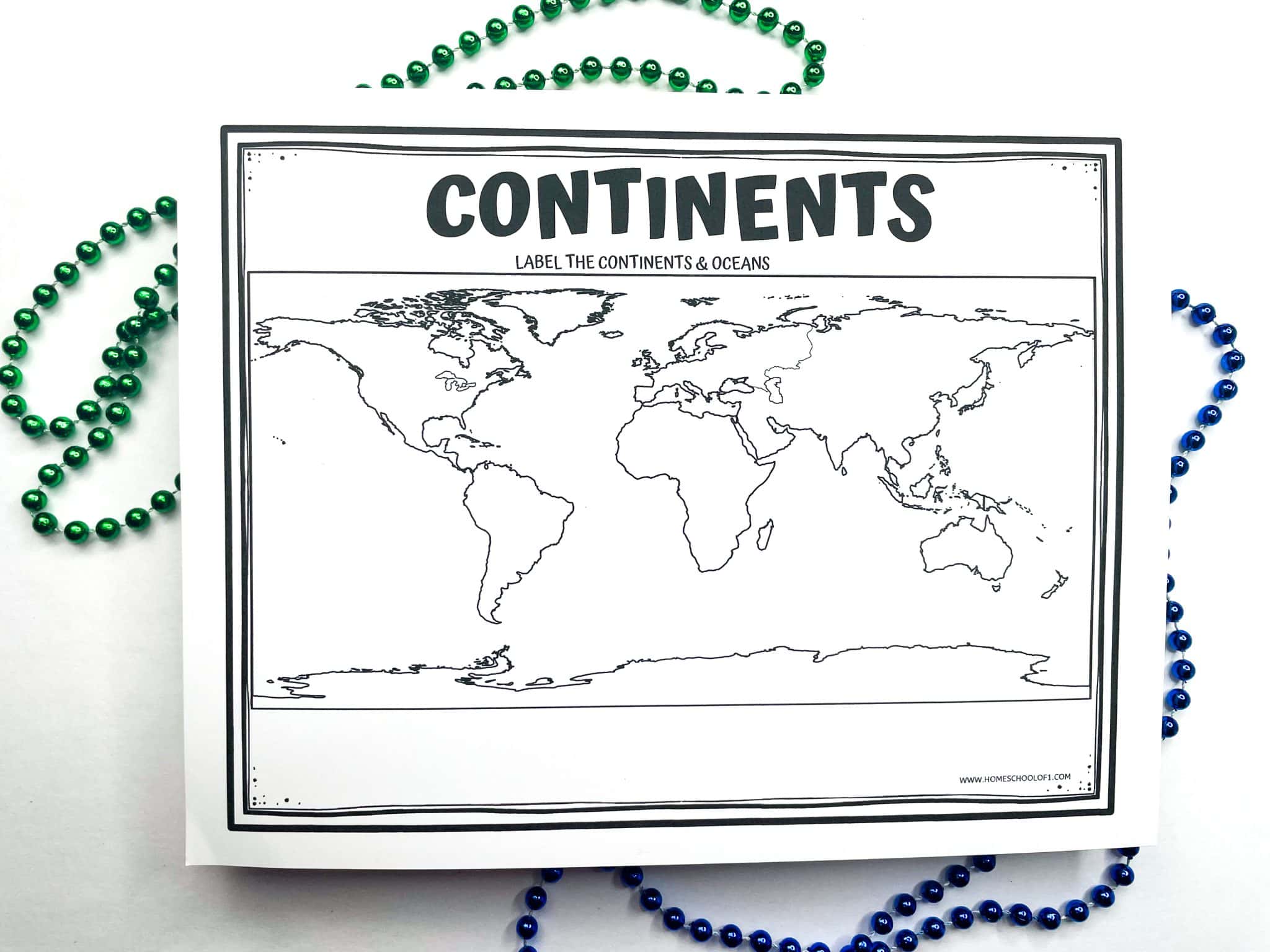 Free Continents Worksheet for Kids | Fun Geography Printables