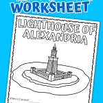 Lighthouse of Alexandria Worksheet & Fun Facts for Kids