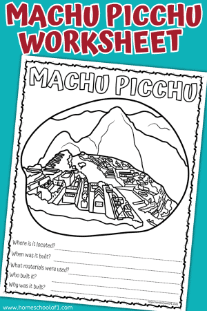 Machu Picchu Worksheet & Fun Facts for Kids