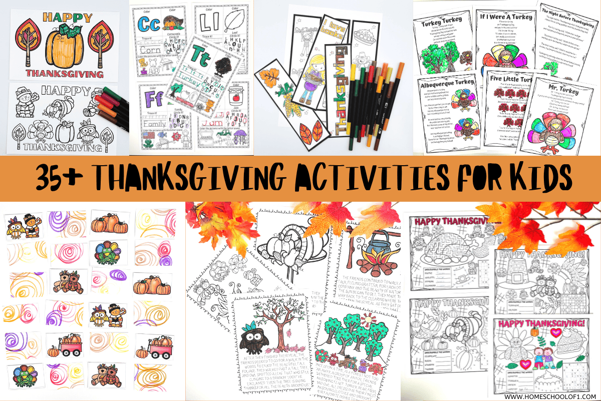 Free Thanksgiving Printables for Kids