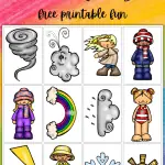 Free Weather Memory Game Printable